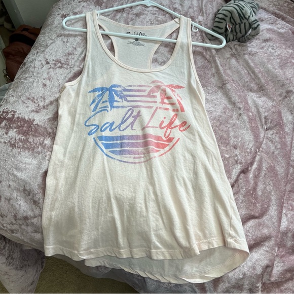 Salt Life | Tops | Salt Life Beachy Palm Tree Tank Top | Poshmark